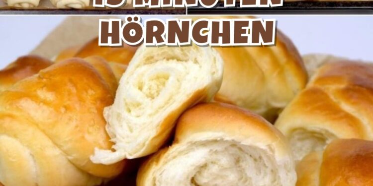 15 MINUTEN HÖRNCHEN besser als vom Bäcker, fluffig zart - Welt Rezept