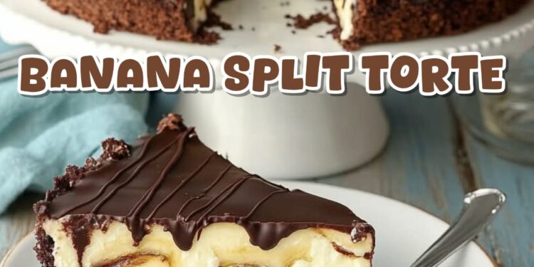 Banana-Split-Torte (ohne Backen) - Welt Rezept