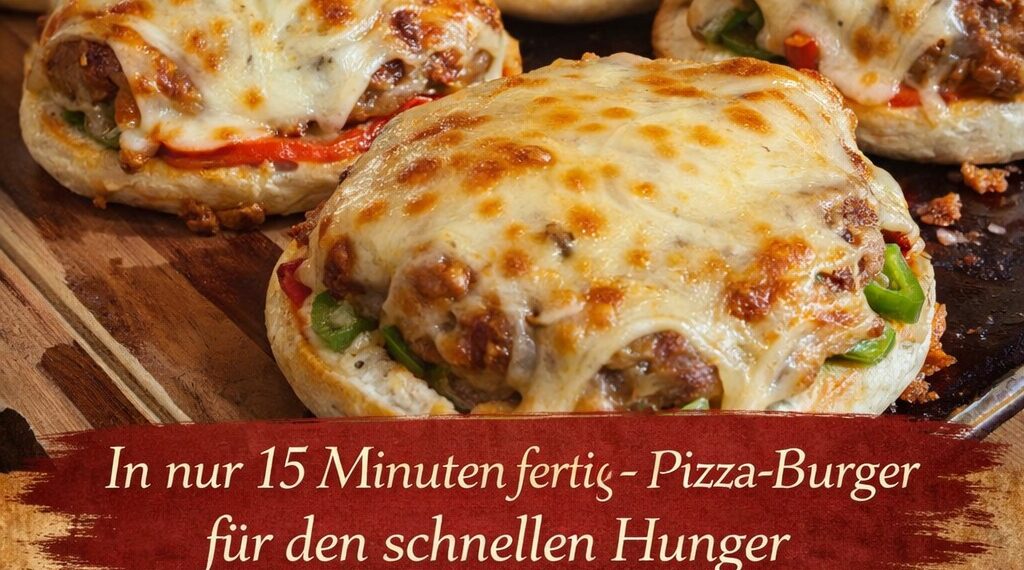 Pizza Burger – In 15 Minuten fertig & super lecker! - Welt Rezept