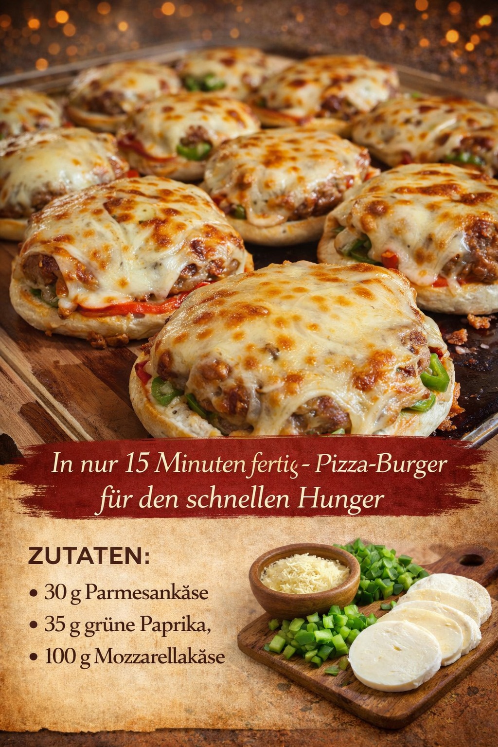 Pizza Burger – In 15 Minuten fertig & super lecker! - Welt Rezept